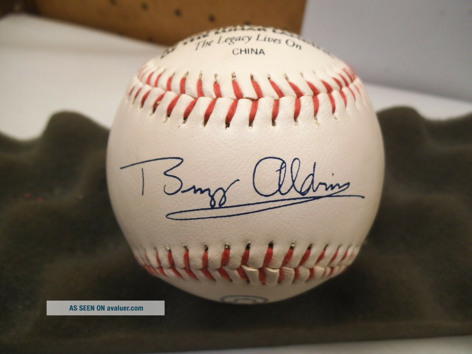 NEIL ARMSTRONG BUZZ ALDRIN Stamp Auto Signed Autograph Baseball NASA ...
