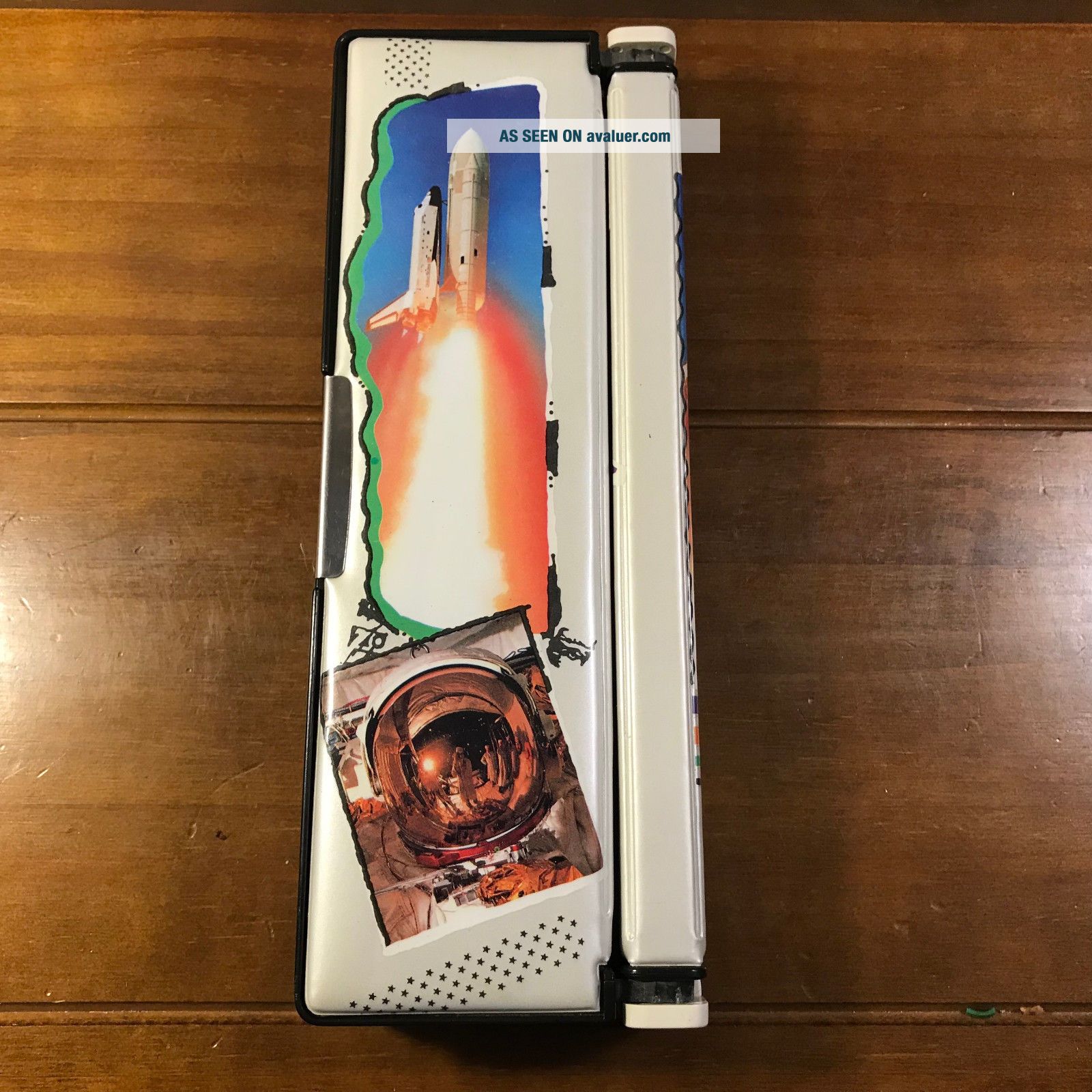 Vintage Flomo Pencil Case Box Space Shuttle Fighter Jet KF - G898 FM ...
