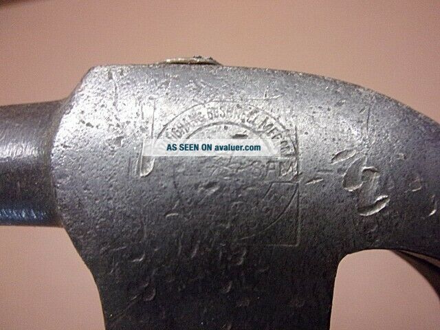 Antique Rare Vaughan & Bushnell Carpenter ' S Curved Claw Hammer 12. 4 ...