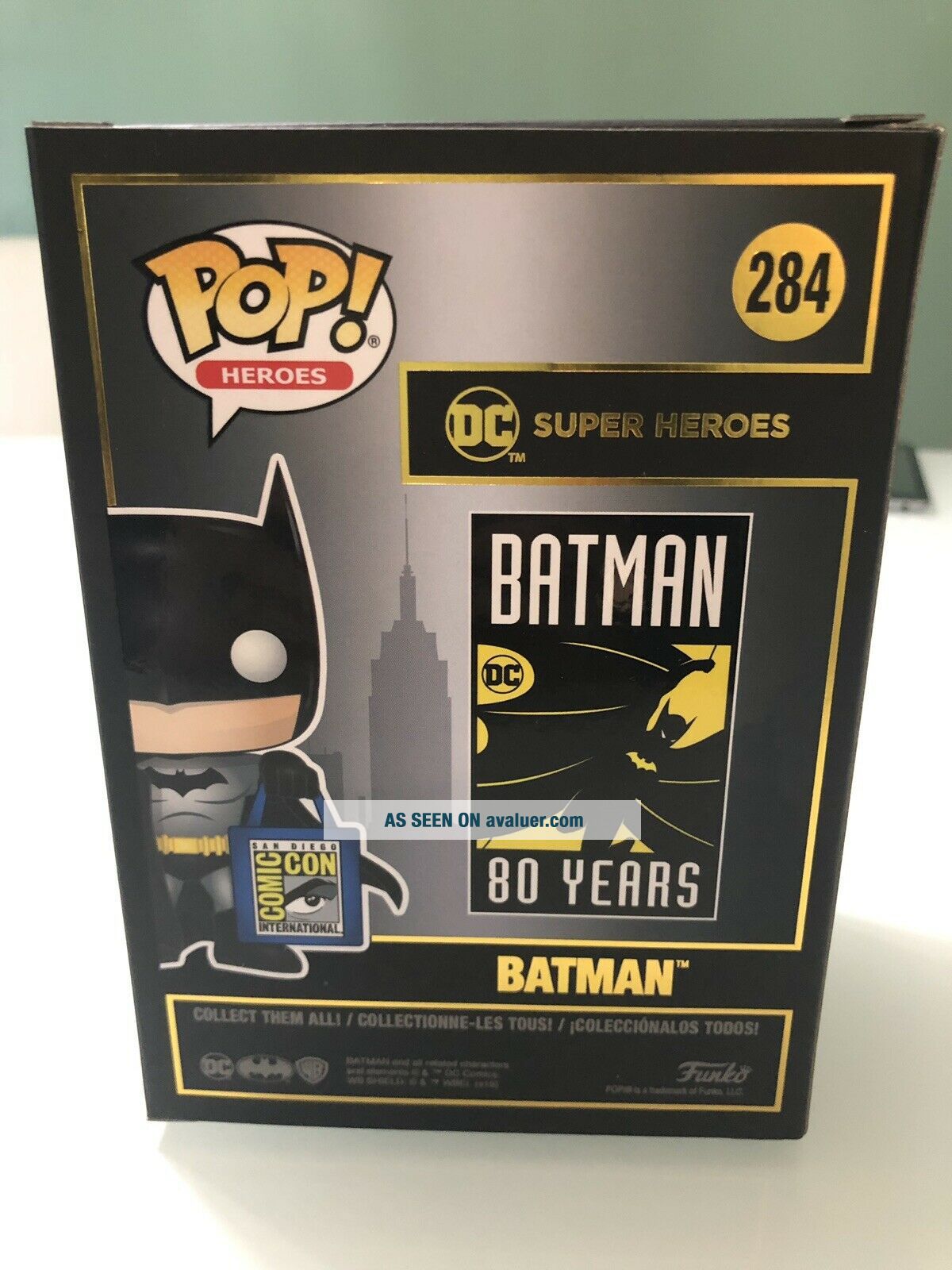 Funko Pop Batman With SDCC Bag 2019 Limited Edition Exclusive 284 ...