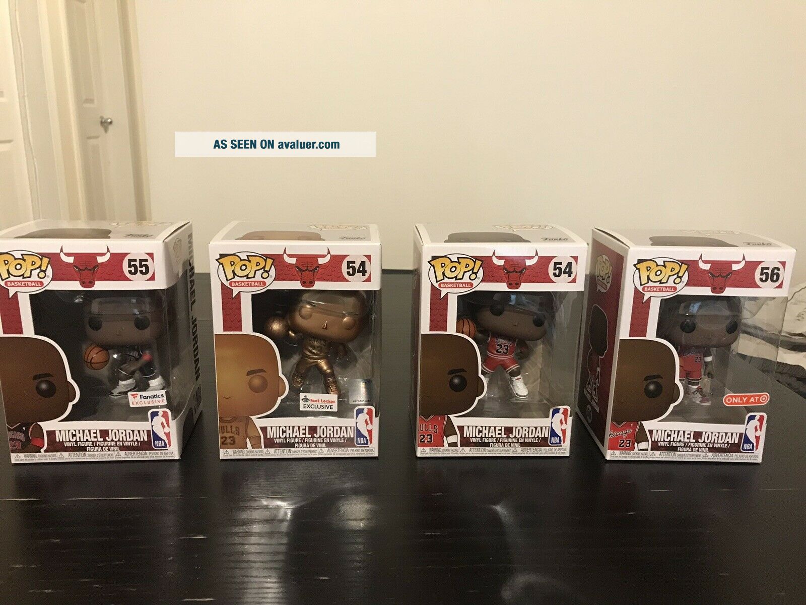 Funko Pop NBA Chicago Bulls Michael Jordan 4 Inch Vinyl Figures. Set Of ...