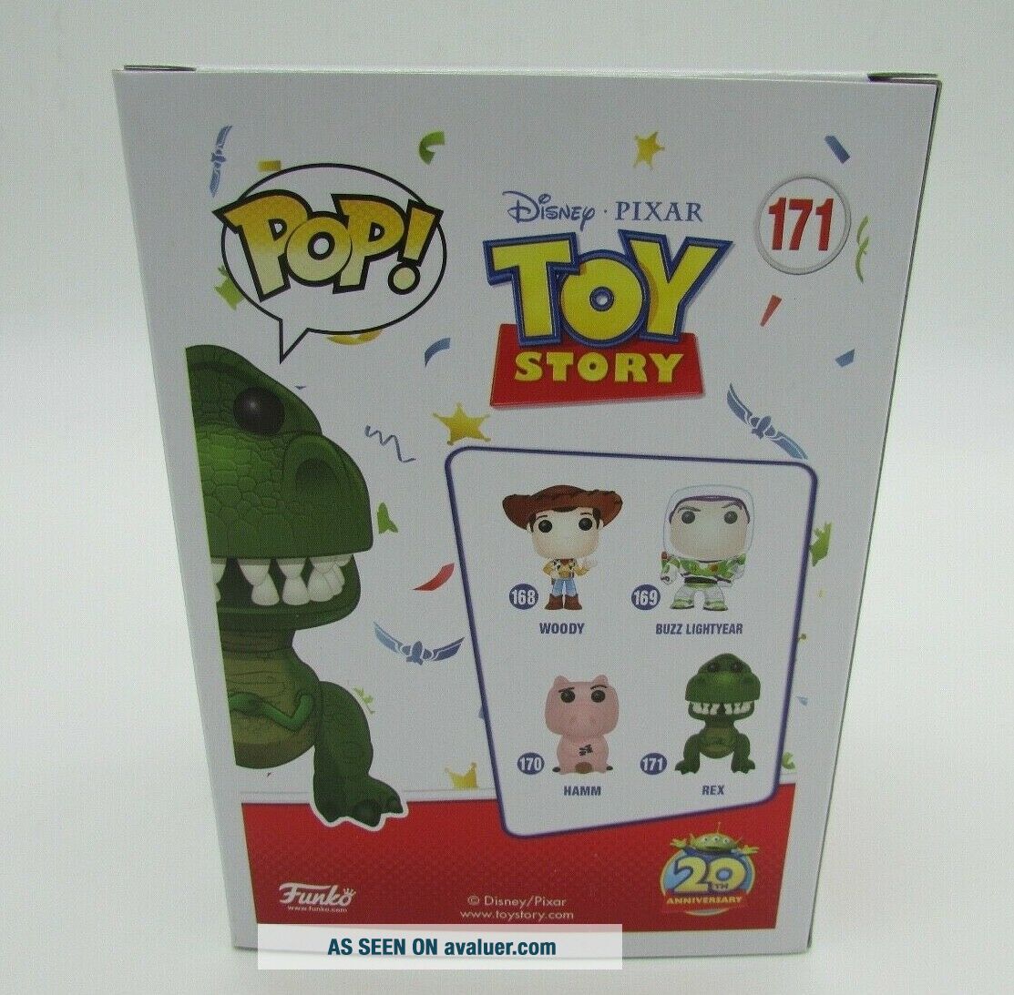 Funko POP Disney Pixar Toy Story Rex 171 Vinyl Figure With Protector ...