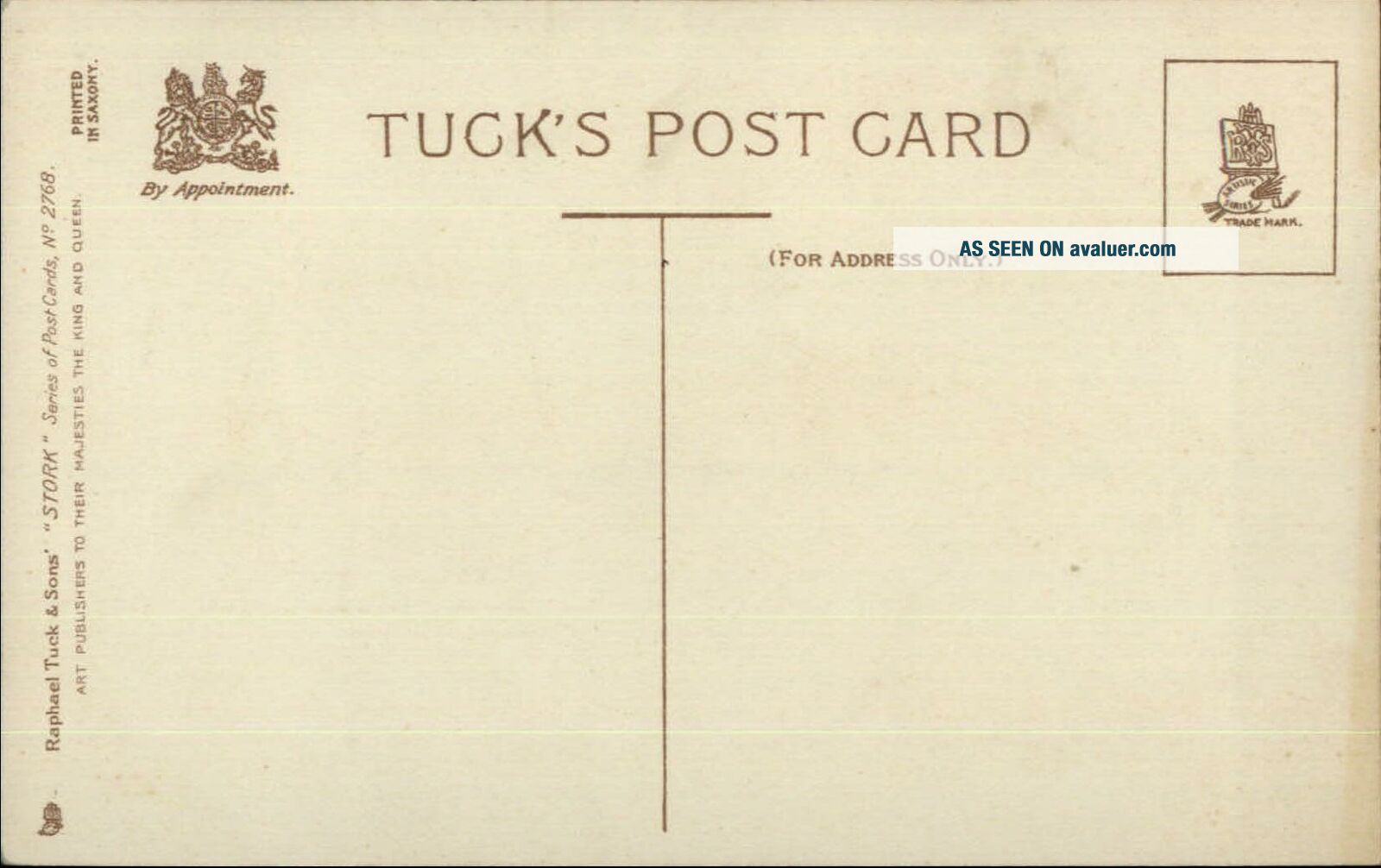 Stork W/ Baby Teddy Bear Pacifier A SUBSTITUTE Tuck 2768 C1910 Postcard ...