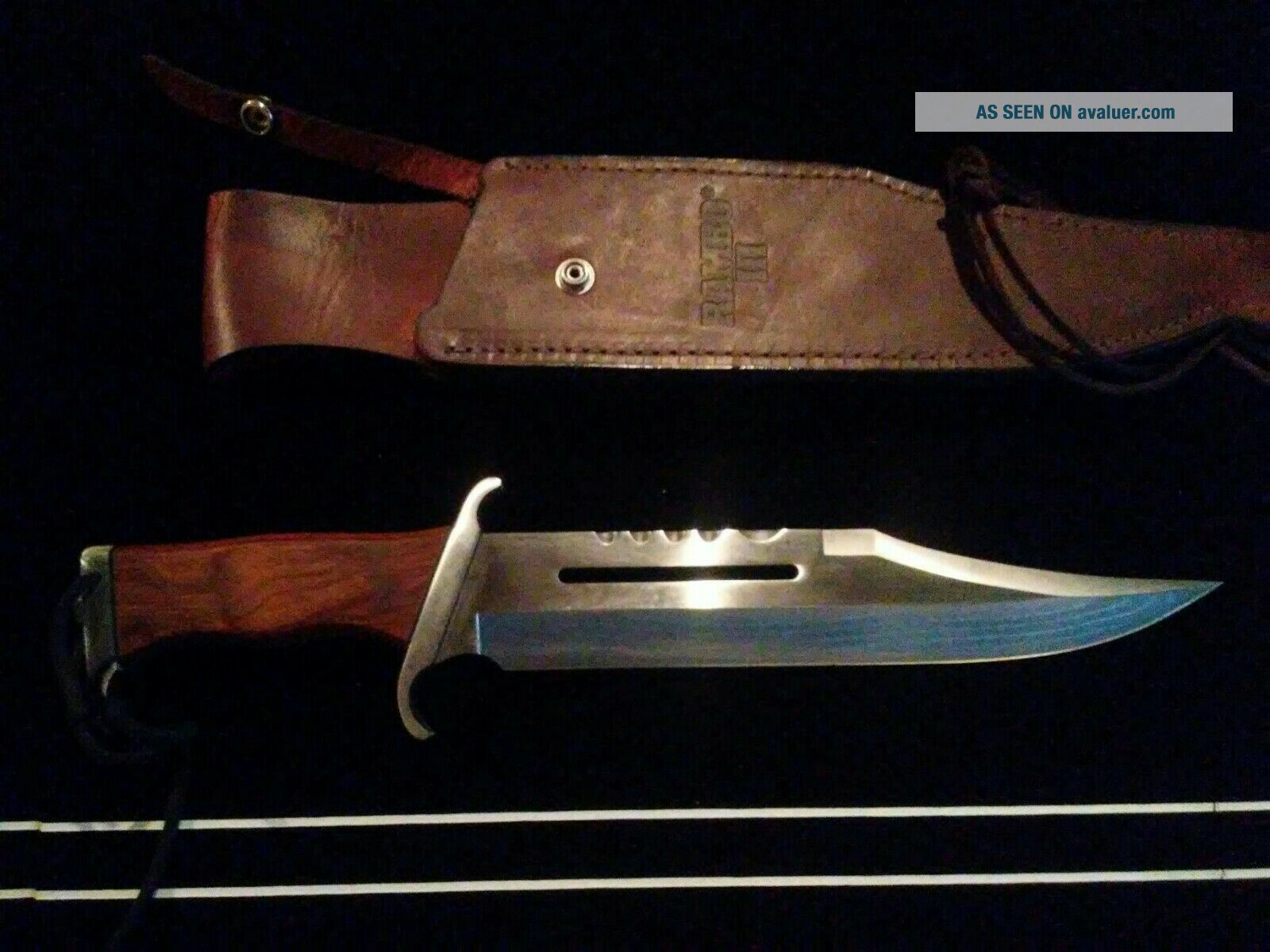 Gil Hibben Rambo III Bowie Knife 11 Inch Blade 16 Inch Total Length ...