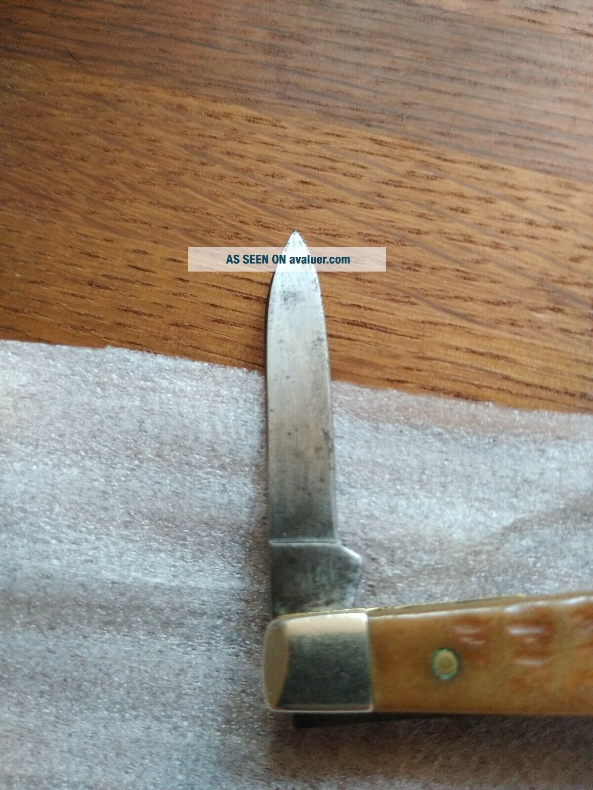 CASE XX ROG62042D Rogers Bone Damascus Steel Crown Pen Knife 1989 ...
