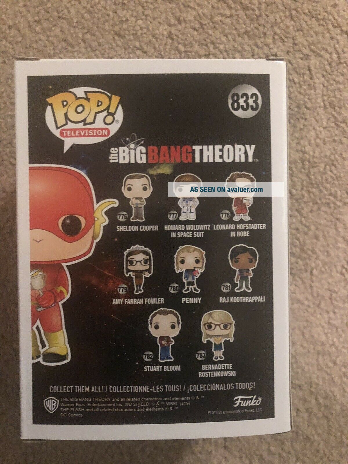 Funko Pop Sheldon Cooper Flash Big Bang Theory SDCC W/ Protector In ...