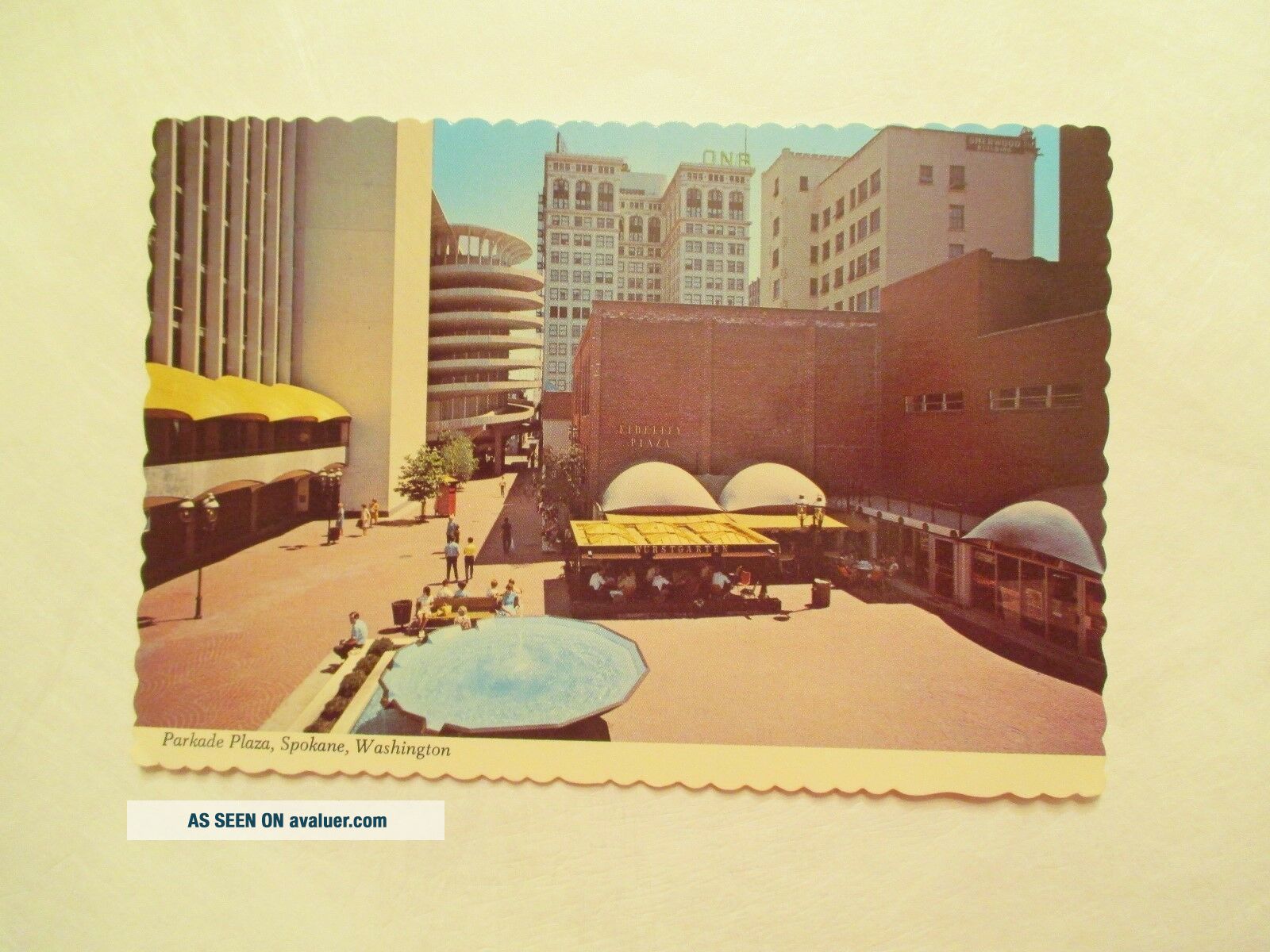 Parkade Plaza Spokane Washington WN WA Continental Sized Postcard ...