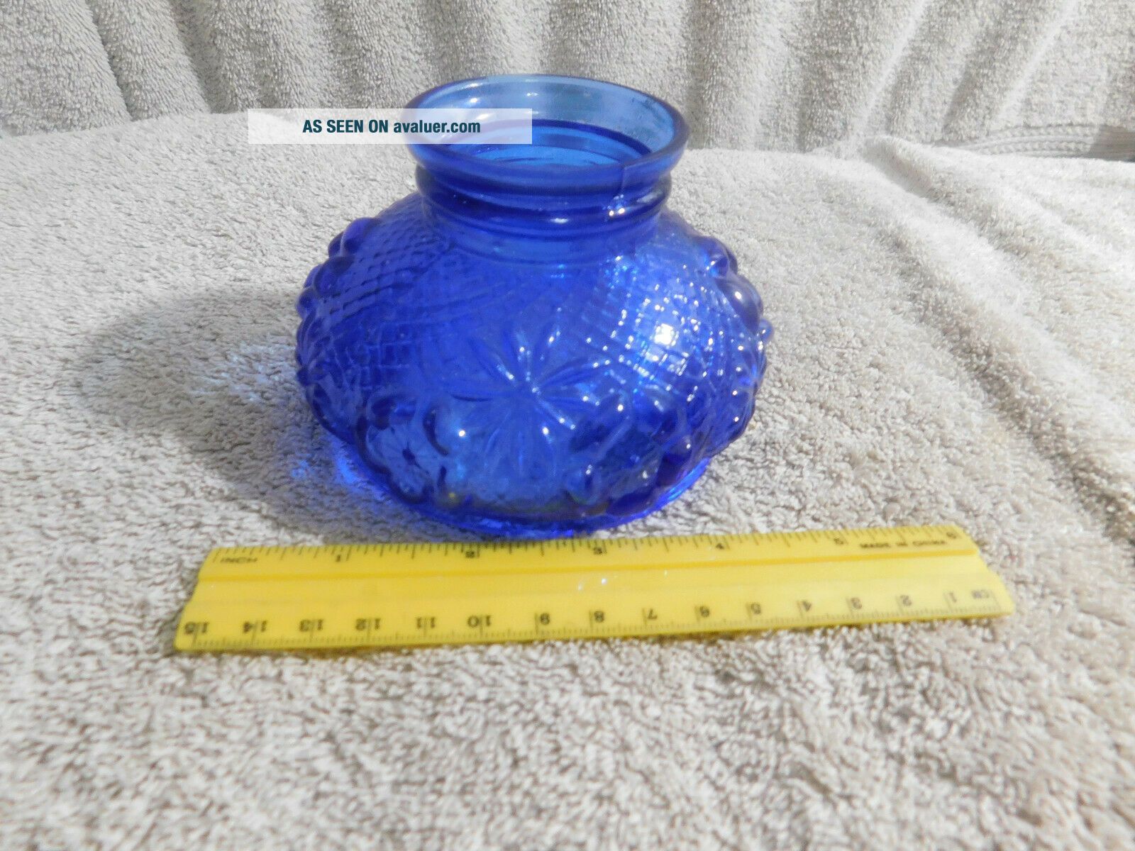 Cobalt Blue Glass 4 " Miniature Oil Lamp Shade Mini Student | #3236708