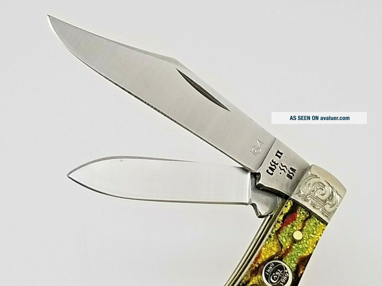 1989 Case XX CT225 1/2 Coke Bottle Jack Knife Christmas Tree Celluloid ...