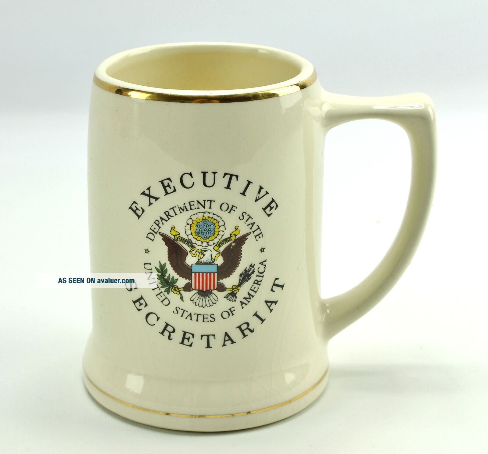 Vintage US Department Of State EXECUTIVE SECRETARIAT Great Seal Ceramic ...