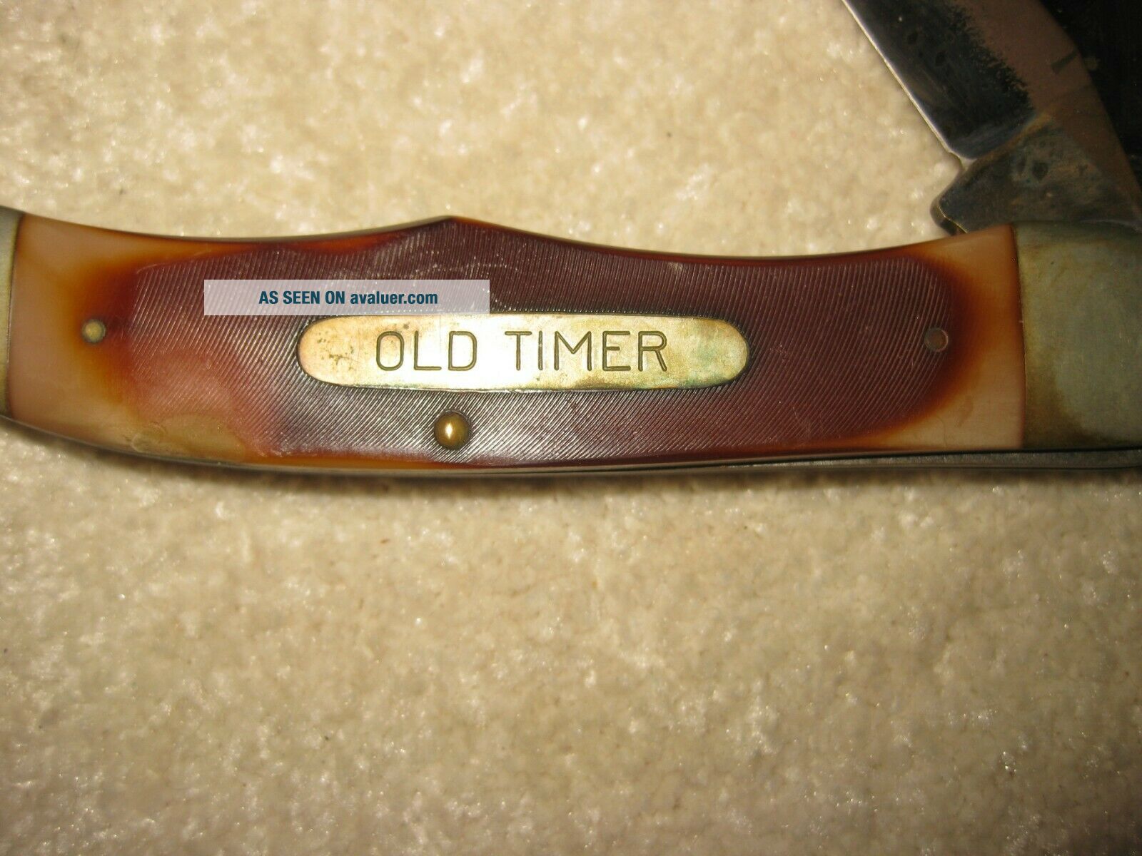 Vintage OLD TIMER Schrade USA 250T Folding KNIFE W/Sheath | #3242835