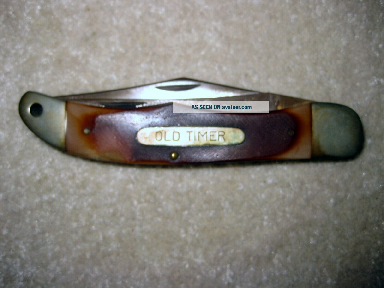 Vintage OLD TIMER Schrade USA 250T Folding KNIFE W/Sheath | #3242835