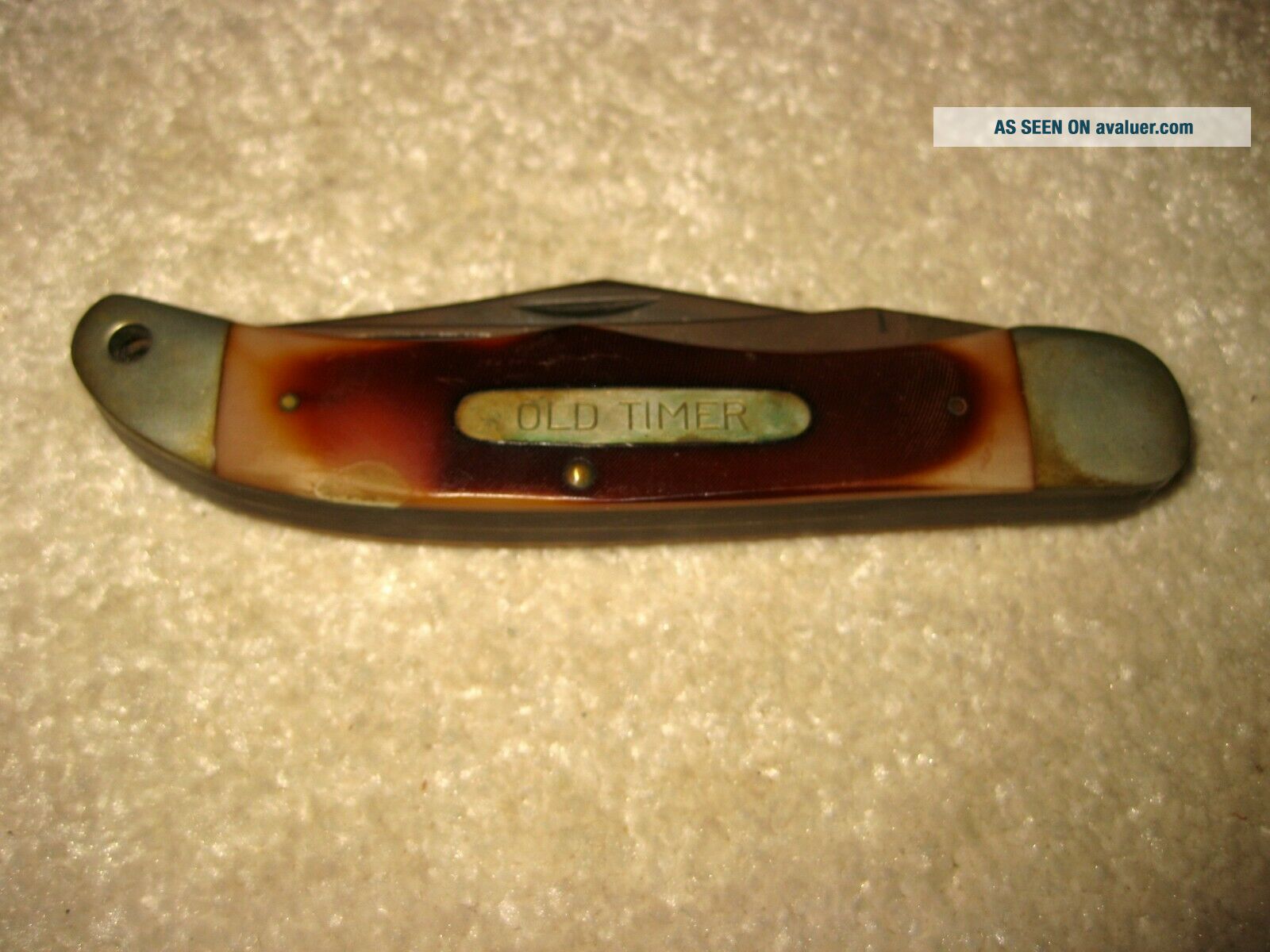 Vintage OLD TIMER Schrade USA 250T Folding KNIFE W/Sheath | #3242835