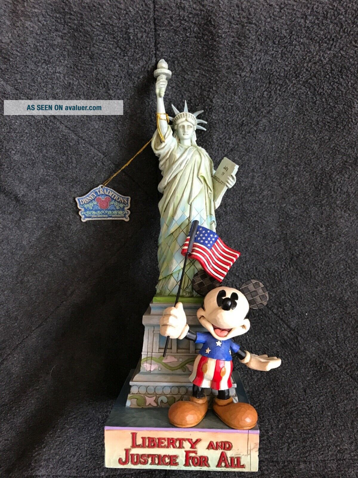Jim Shore Disney " Liberty And Justice For All " Mickey Mouse Statue Of ...