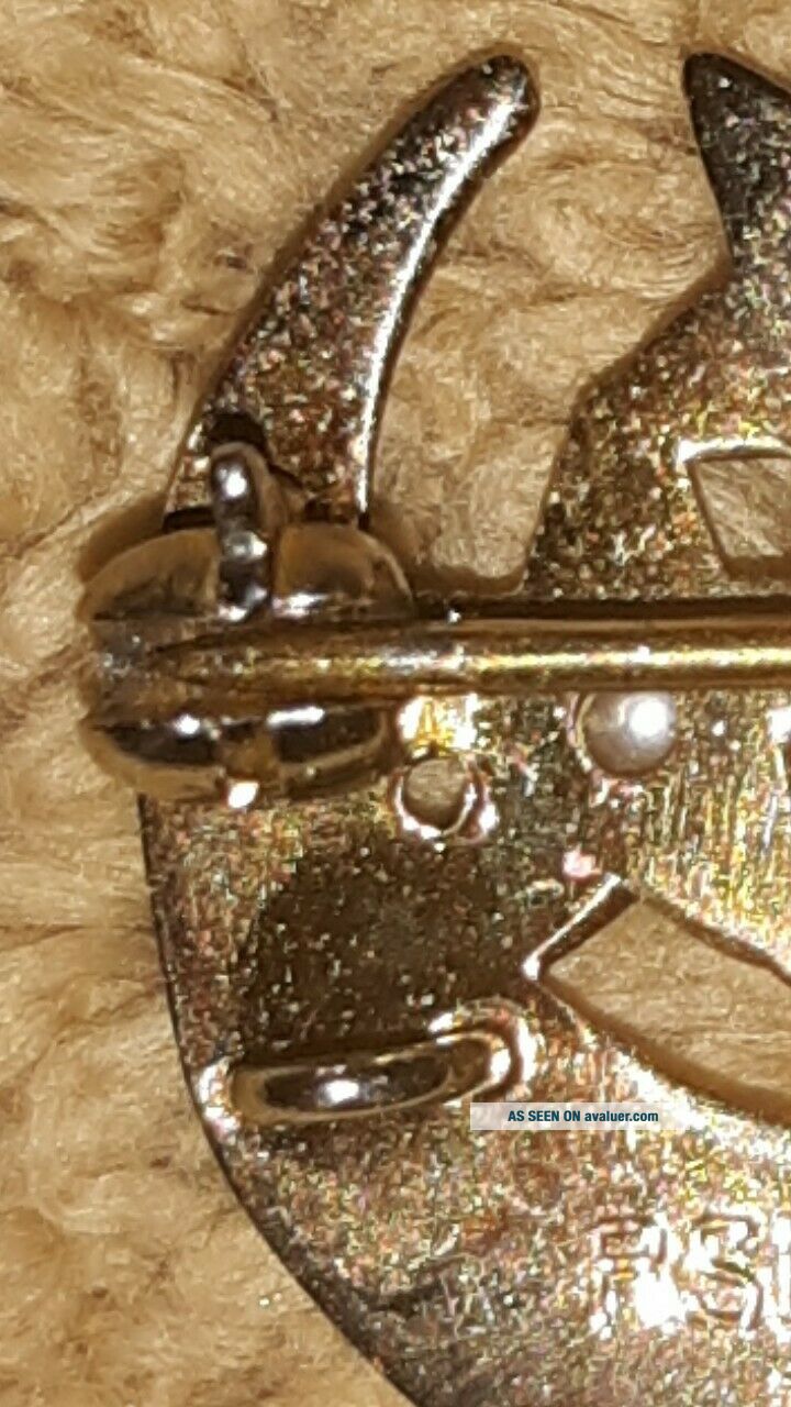 Tri Delta 10k Gold Sorority Pin Pearls Marked Stamped | #3207855