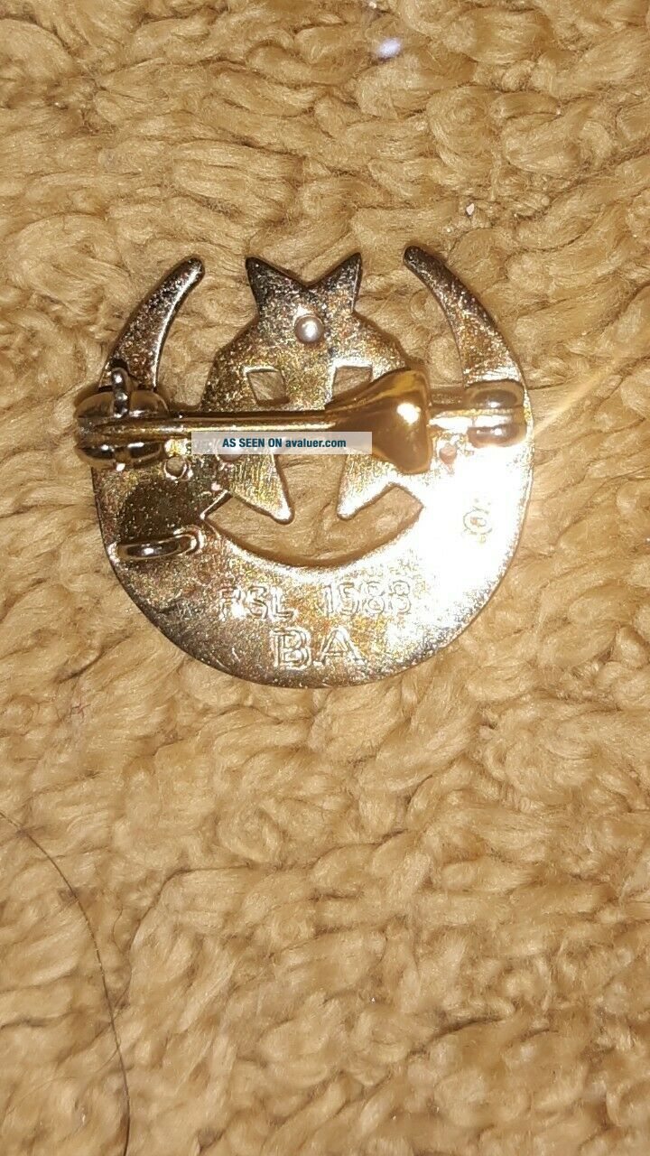 Tri Delta 10k Gold Sorority Pin Pearls Marked Stamped | #3207855