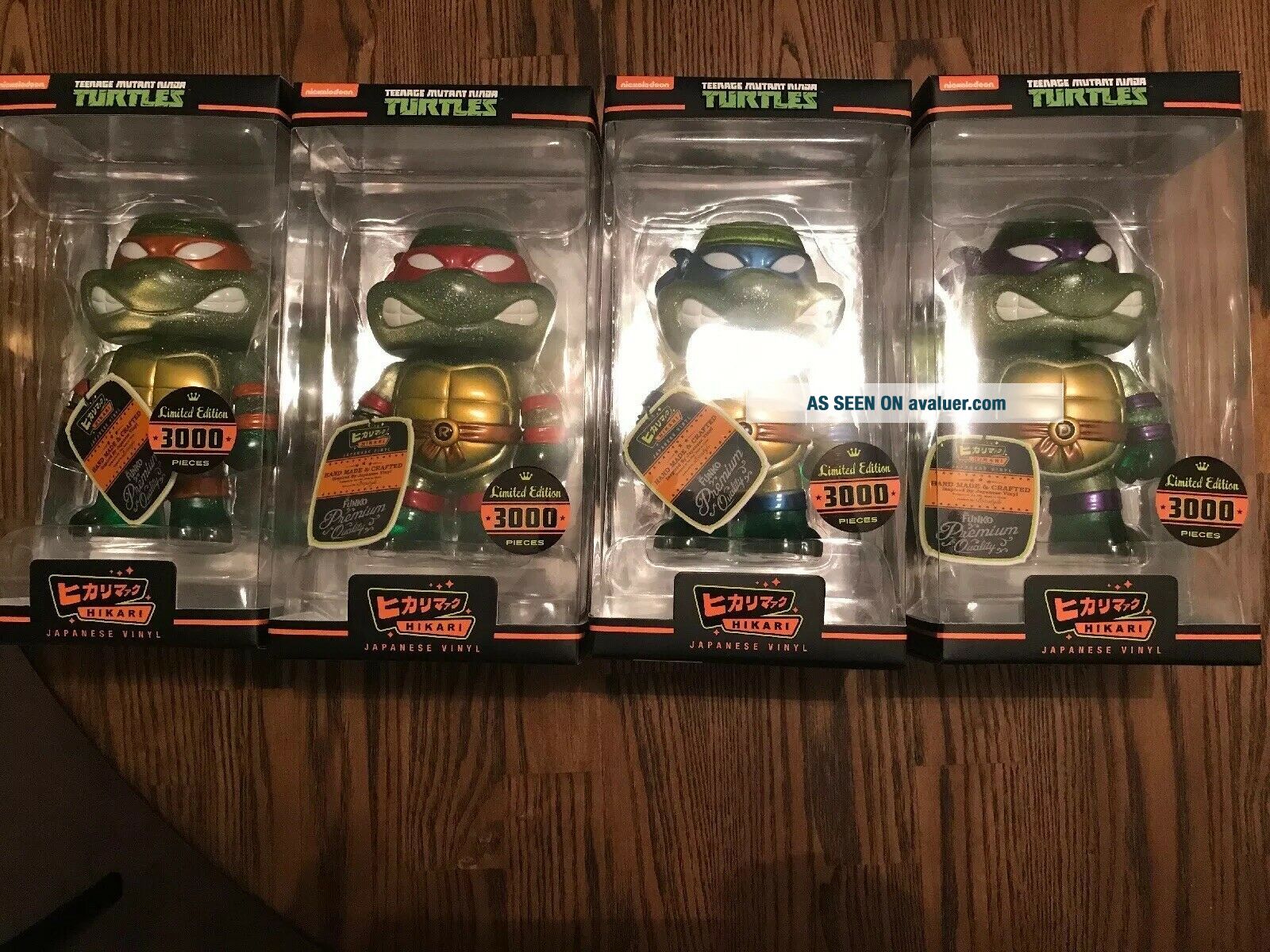 COMPLETE SET FUNKO POP HIKARI TMNT LIMITED TEENAGE MUTANT NINJA TURTLES ...
