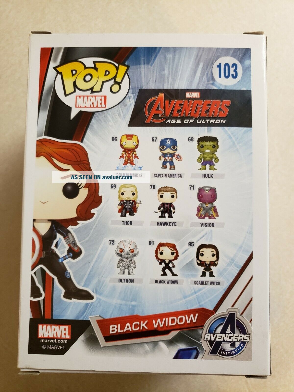 Funko POP Avengers Age Of Ultron Black Widow Caps Shield GameStop Excl ...