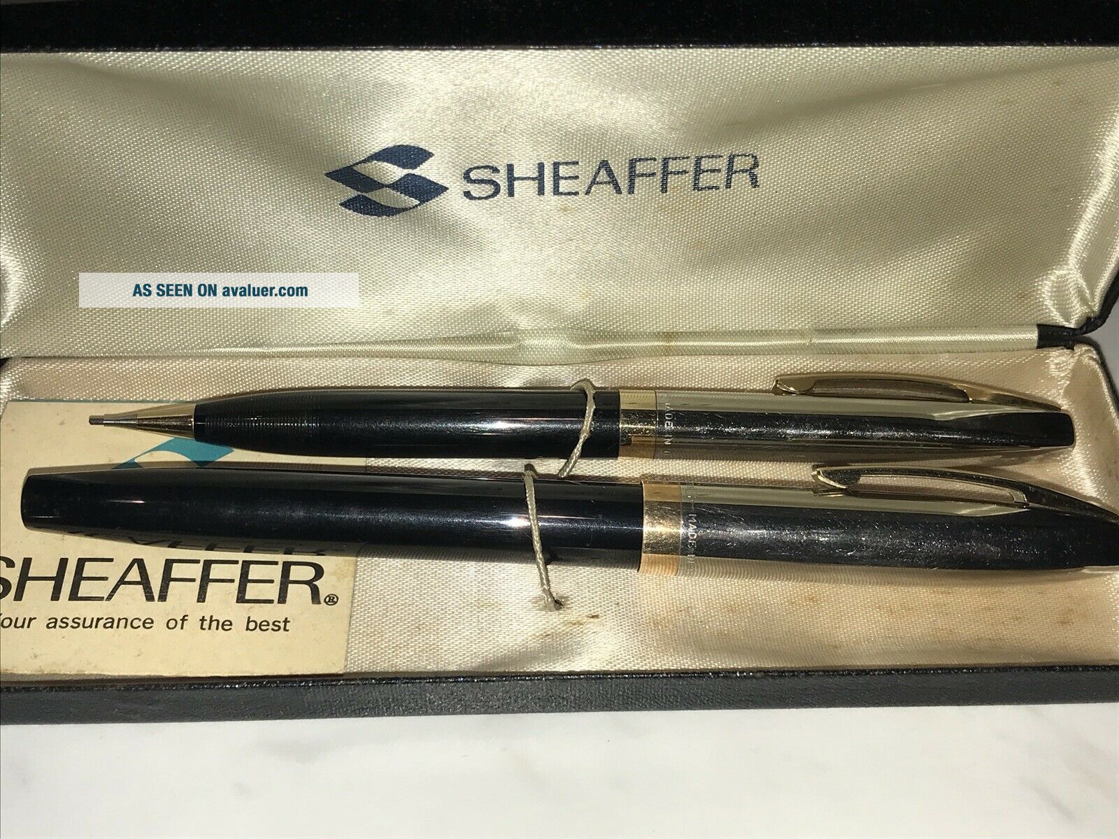 Vintage SHEAFFER Pen/Pencil Set 14k Solid Nib Lifetime Fountain ...