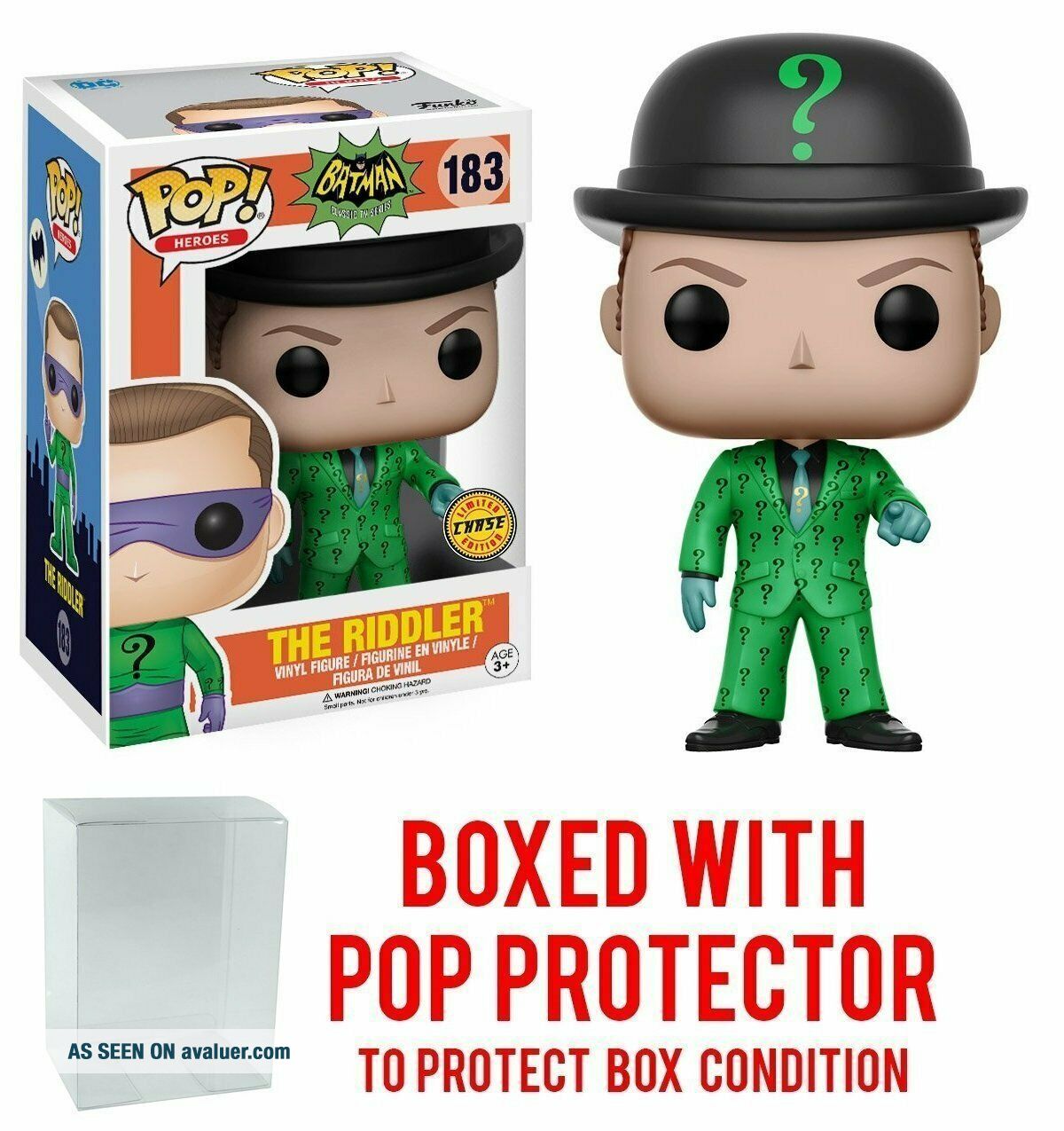Batman Classic Tv Series 183 - The Riddler (CHASE) Funko Pop Heroes ...