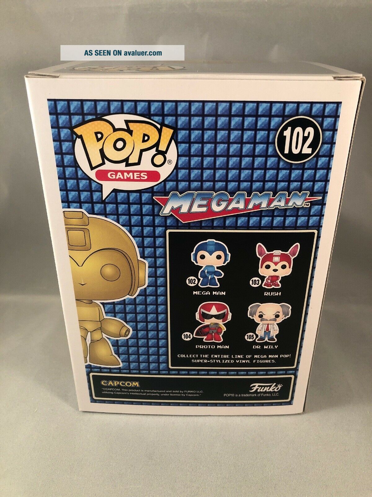 FUNKO POP GAMES MEGA MAN 102 GOLD MEGA MAN GAME STOP EXCLUSIVE | #3323393