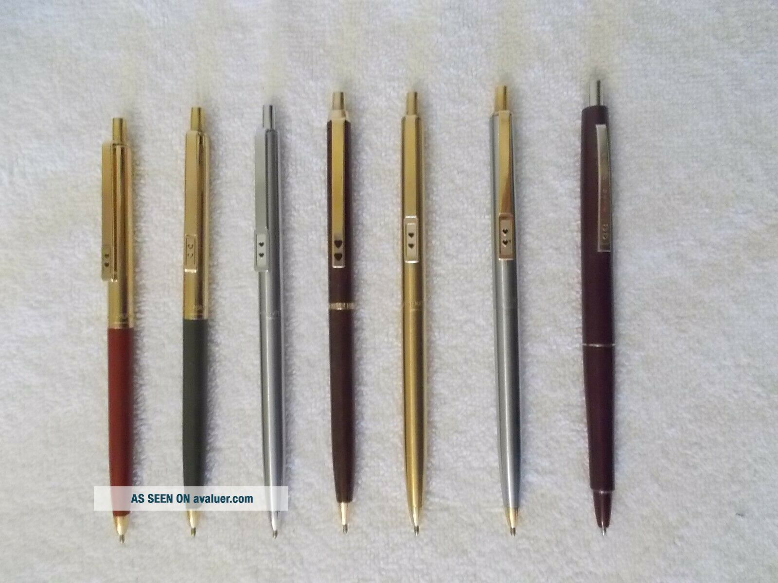 7 Vintage PAPER MATE Double Heart BALLPOINT PENS | #3256528