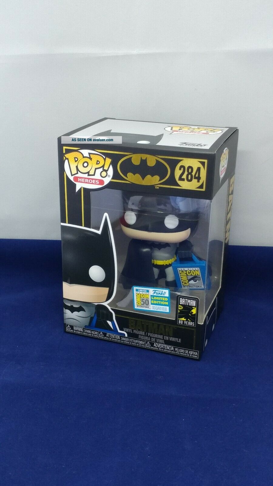 SDCC 2019 Funko Pop BATMAN With SDCC BAG 284 Official Sticker Exclusive ...