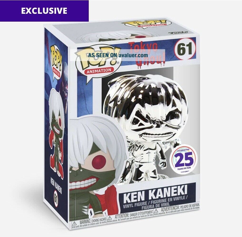 61 Funko Pop Tokyo Ghoul Ken Kaneki Silver Chrome - Funimation ...