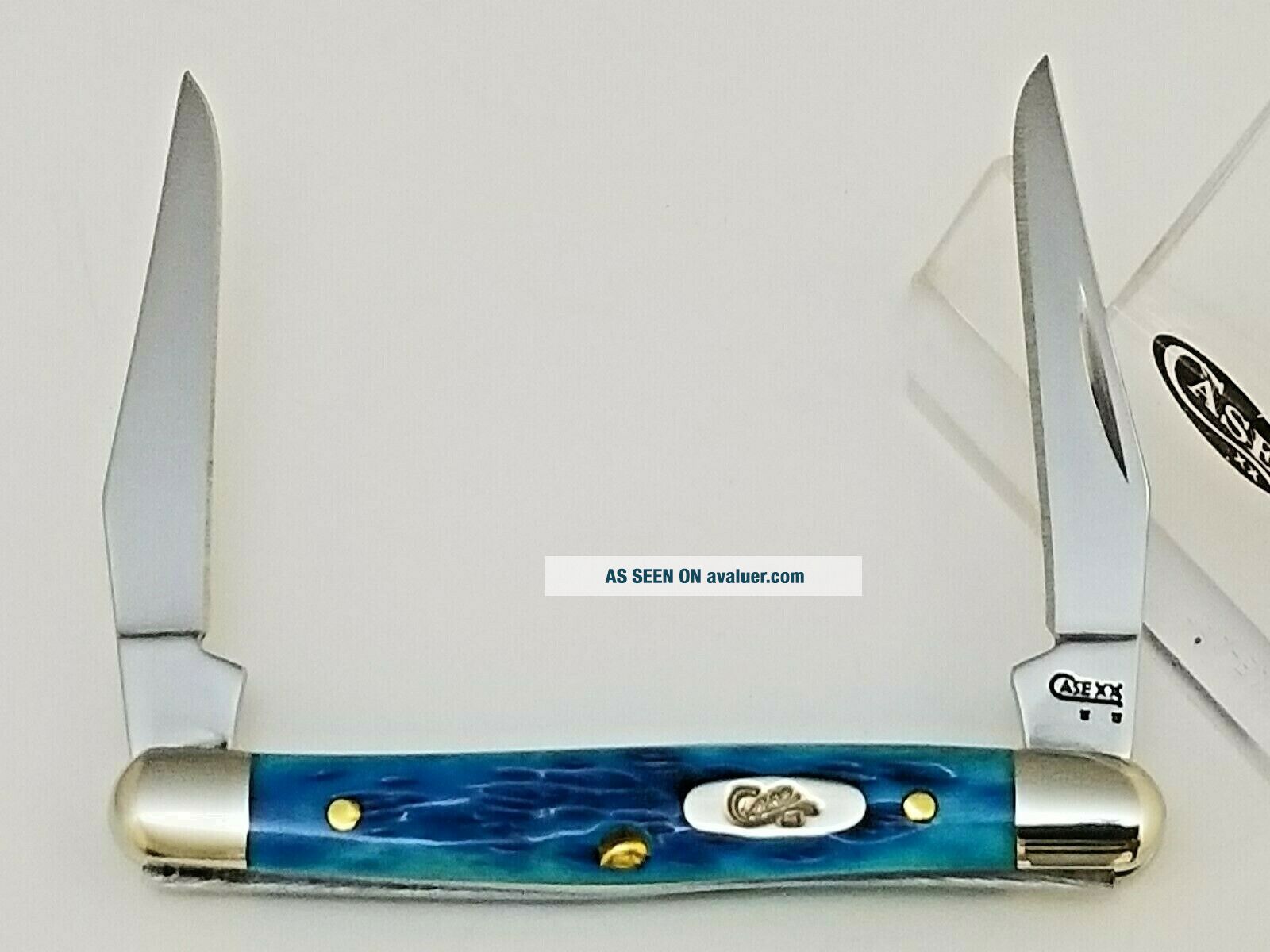 2008 Case XX USA Tiny Muskrat SS Pocket Knife 2 3/4 " Caribbean Blue ...