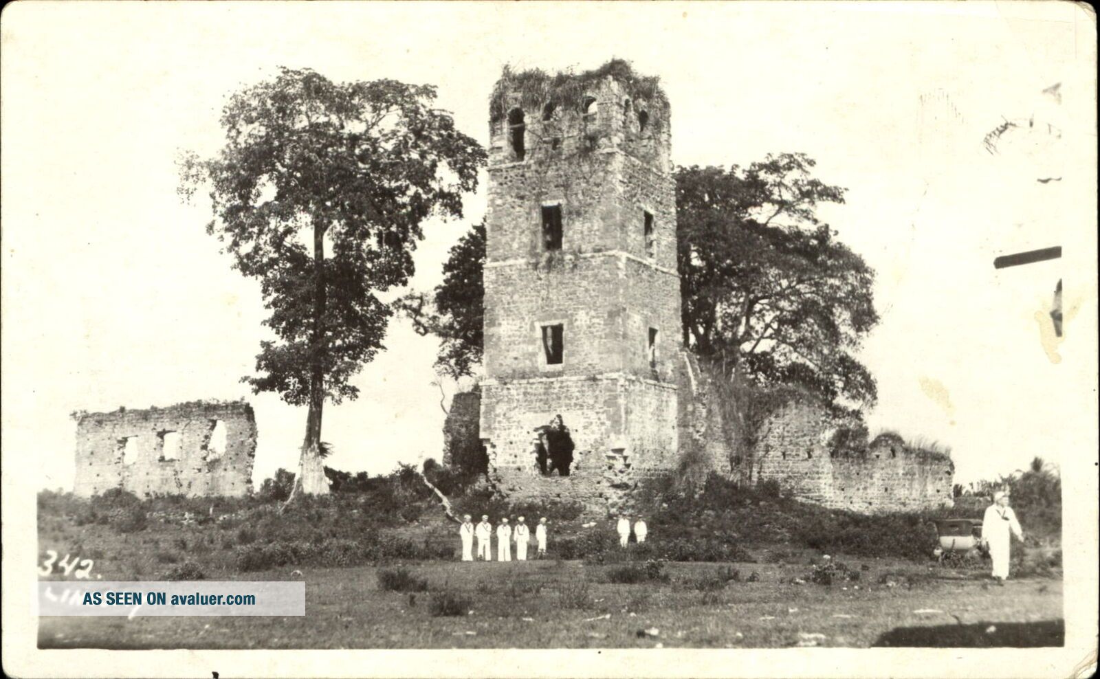RPPC WWI Era US Navy Sailors Lindsay Photo 342 Marked As Azores Castle ...