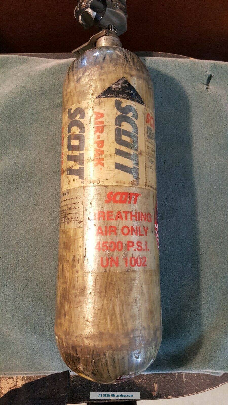 Scott 4500 30 Minute Carbon Fiber SCBA Air Bottle Tank Cylinder | #3311302