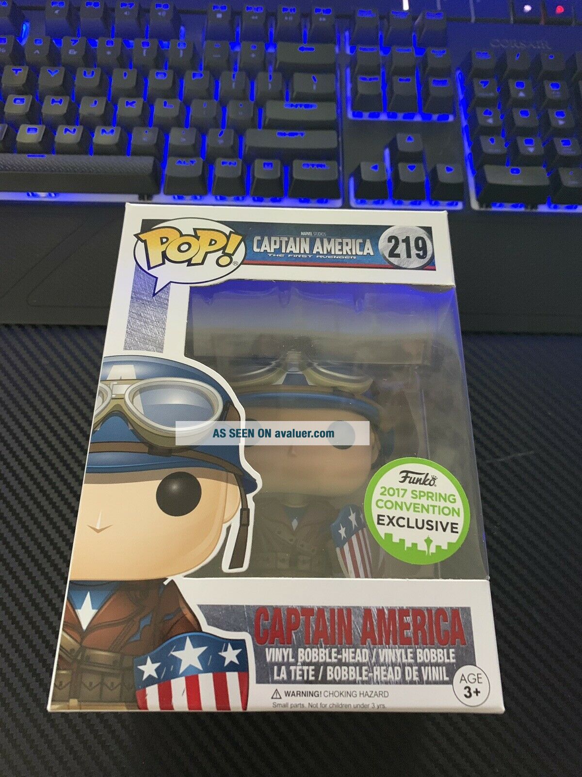 Funko POP Marvel Captain America 219 Spring Convention Exclusive | #3392125