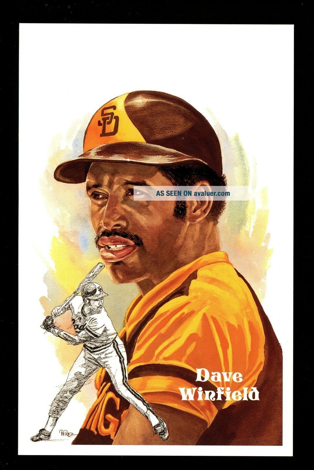 Baseball Hall Of Fame Postcard Perez Steele 15th Series Dave Winfield ...