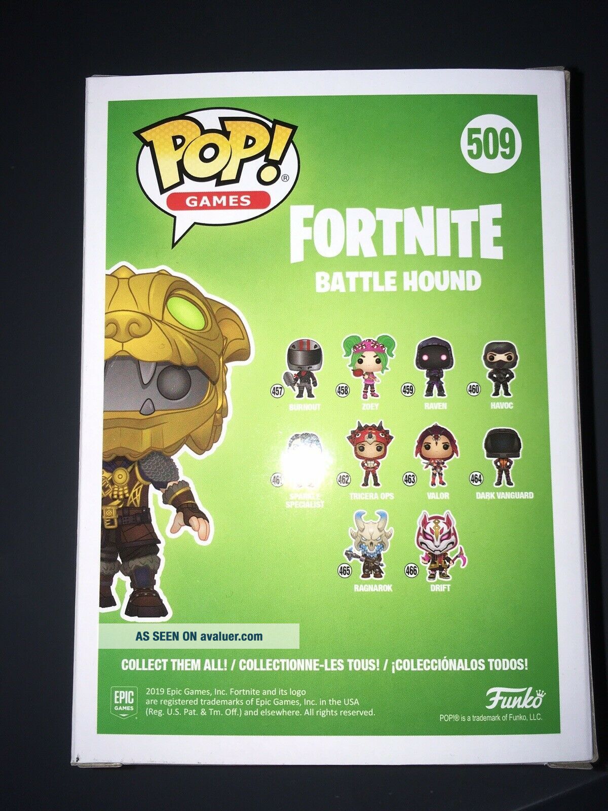 E3 2019 Funko Pop BATTLE HOUND Fortnite 509 Exclusive Glow In Dark GITD ...
