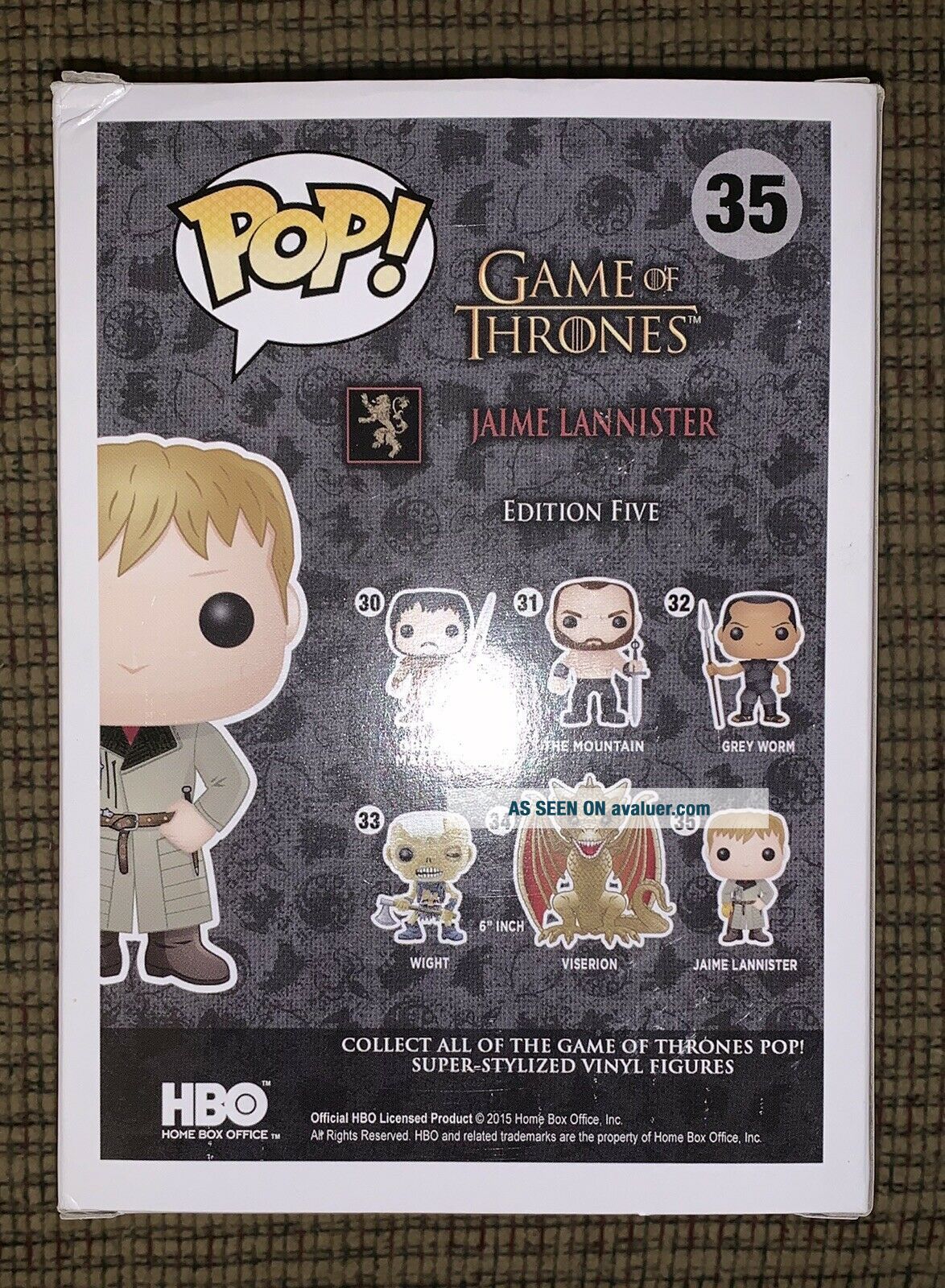 FUNKO POP JAIME JAMIE LANNISTER FROM GAME OF THRONES | #3391367