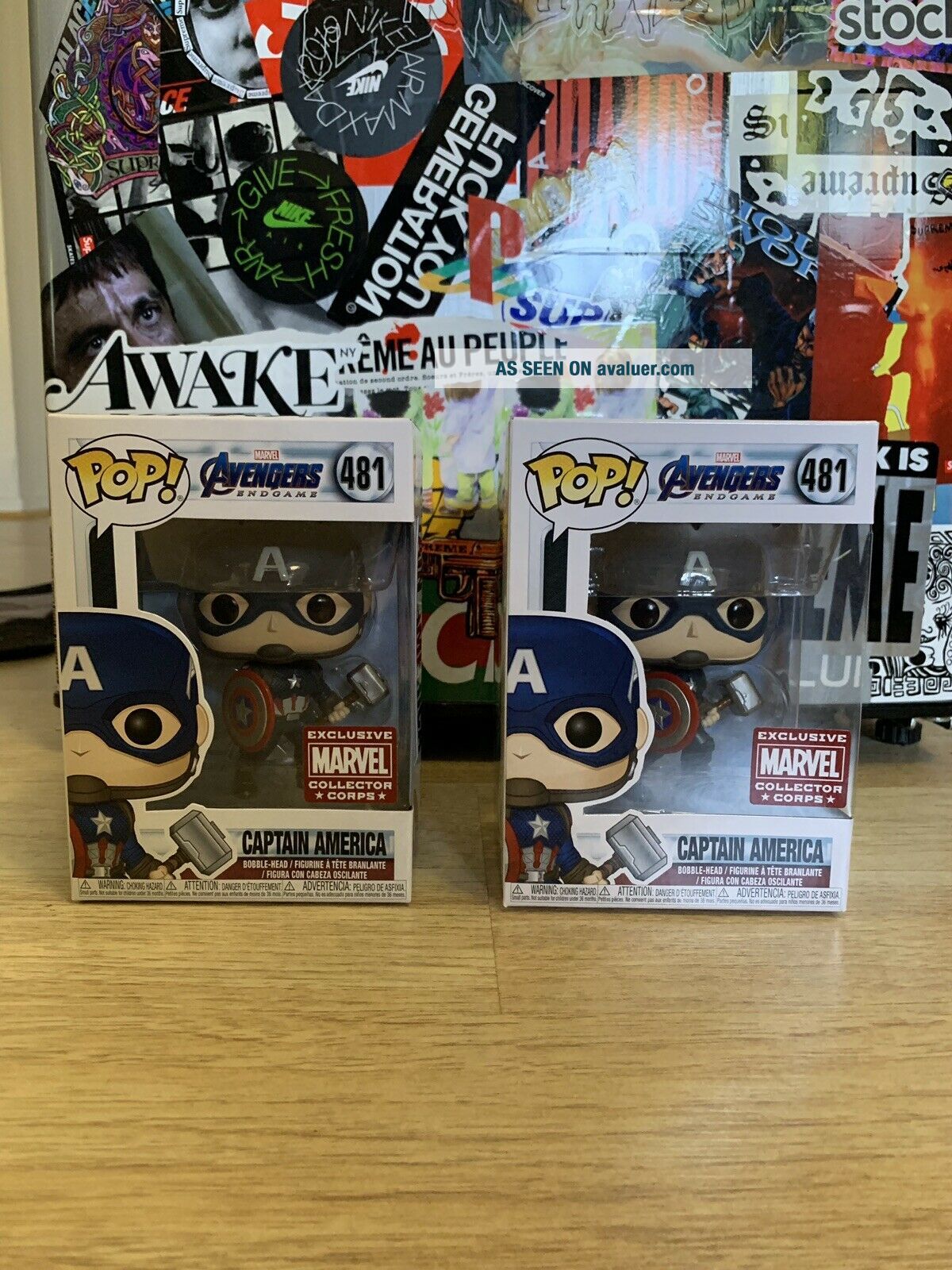Funko POP Marvel Collector Corps Captain America With Thor ' S Hammer ...