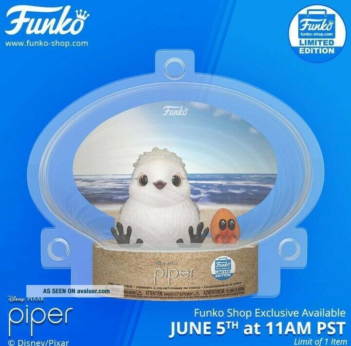 Funko Pop Disney Pixar PIPER Funko Shop Exclusive Figure LE - Confirmed ...