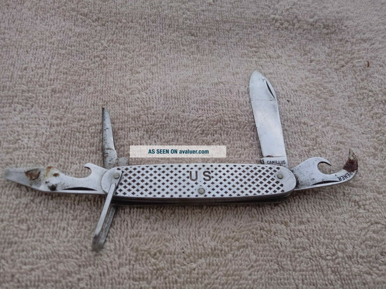 3. 5 Inch Silver Camillus (USA) US Military Issue Folding Pocket Knife ...