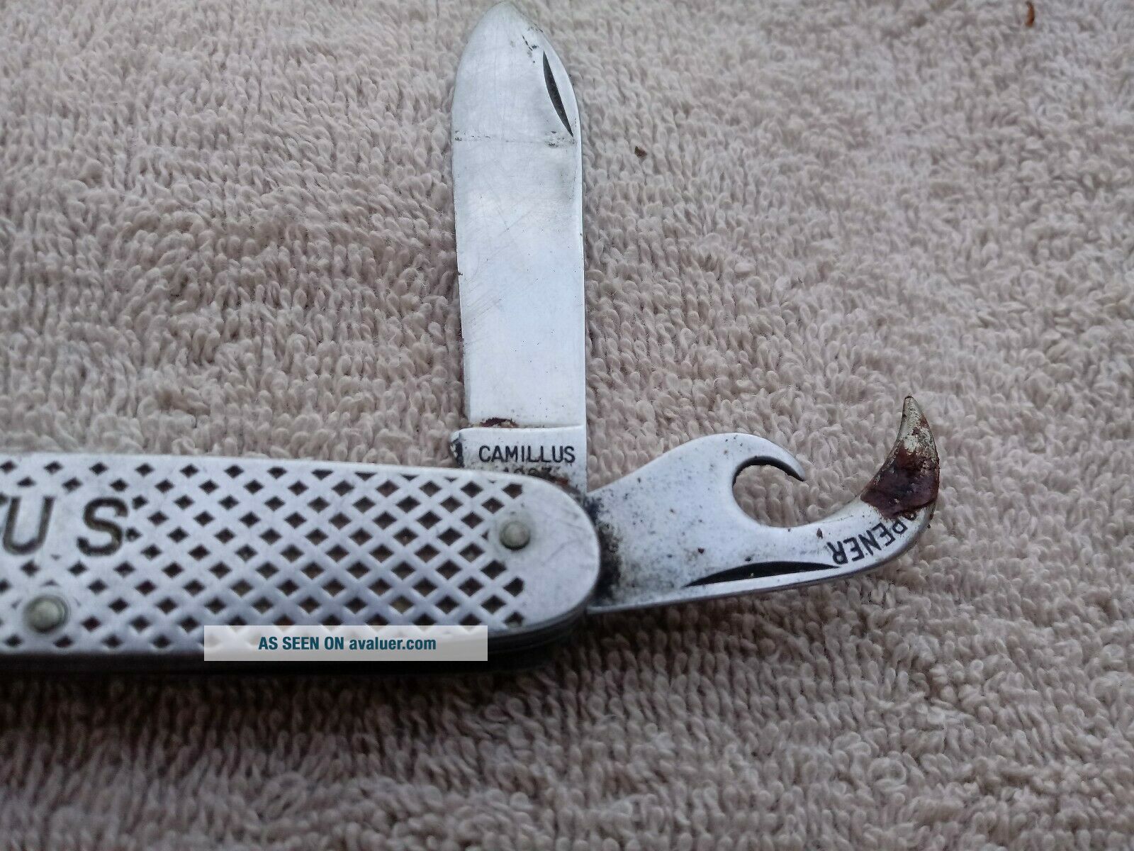 3. 5 Inch Silver Camillus (USA) US Military Issue Folding Pocket Knife ...