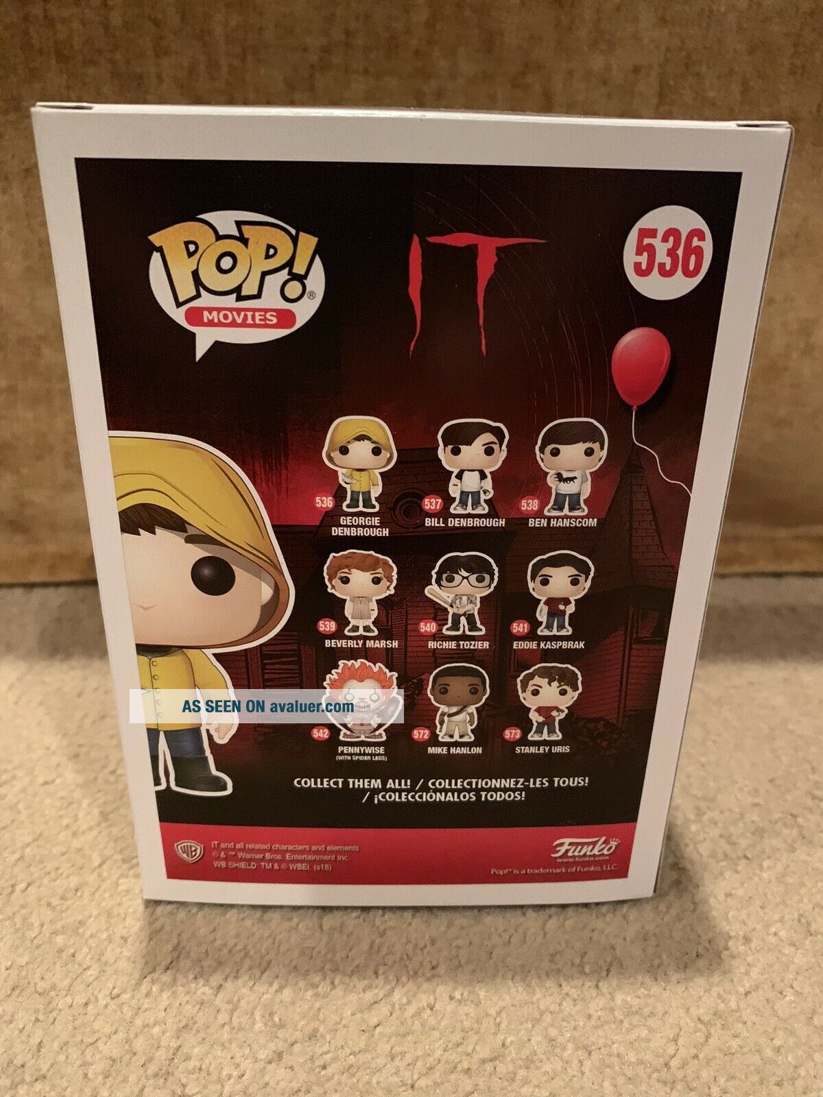 Funko Pop Georgie Denbrough Chase Limited Edition 536 IT Movie | #3422703