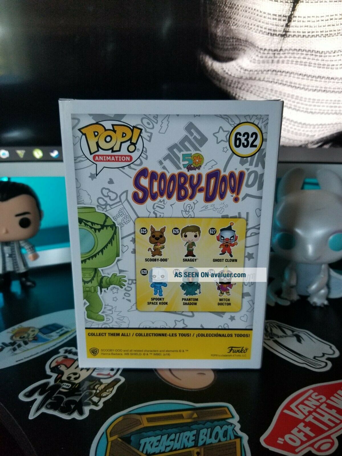 Funko Pop Captain Cutler Glow GITD Scooby Doo Funko Shop Exclusive 632 ...