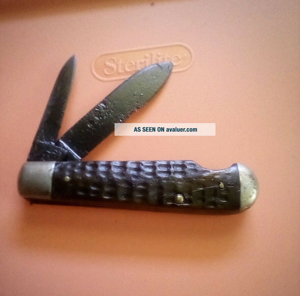 Rare Antique CASE 2 Blade Folding Hunter Pocket KNIFE USA | #3441985
