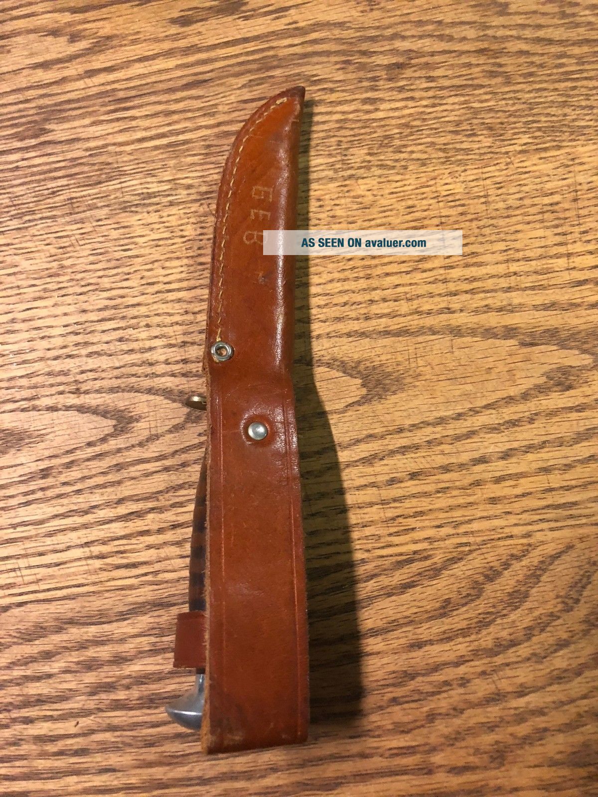 Edge Mark Solingen Hunting Knife 437 W/ Sheath Made In Germany | #3453925