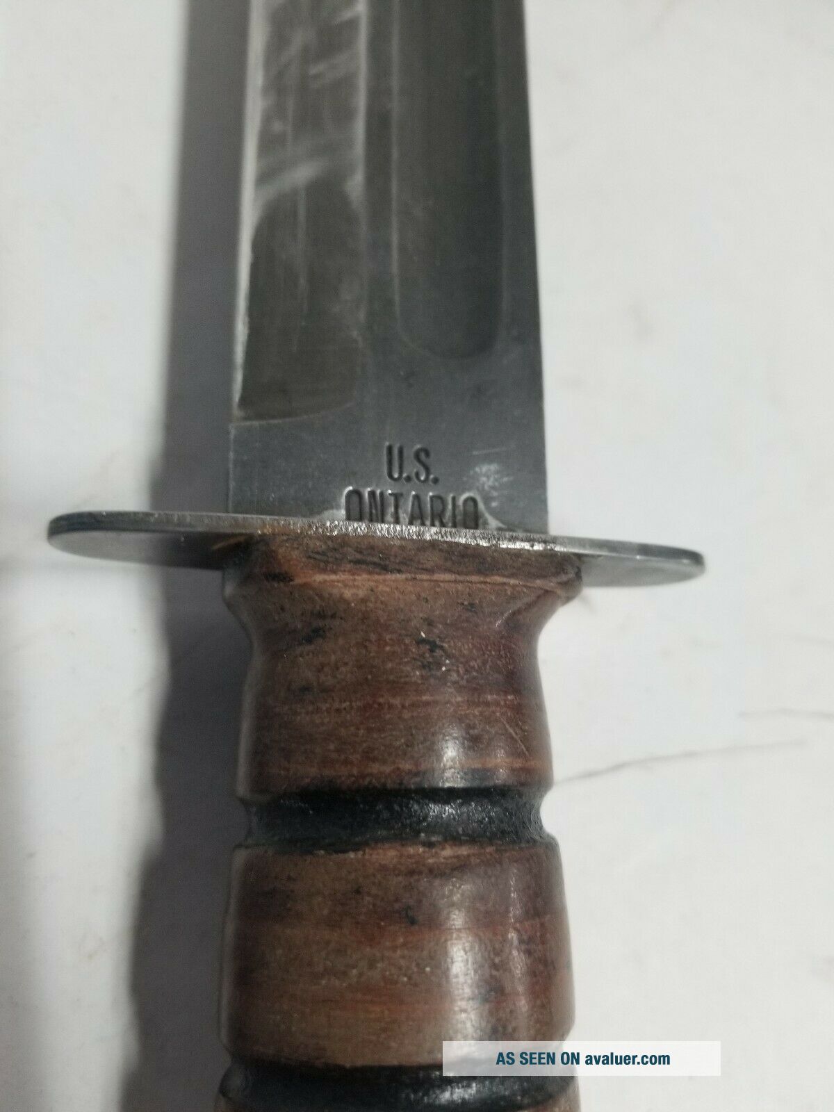 US Ontario Fixed Blade Combat Fighting Knife With Sheath RARE | #3455532