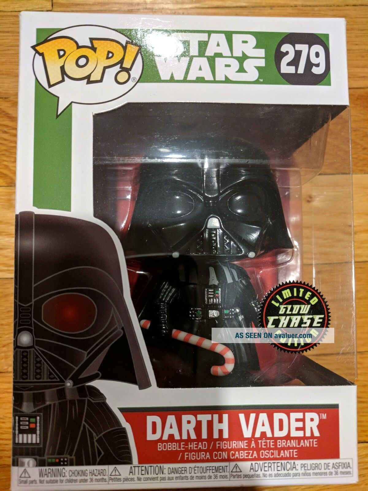 Funko Pop Glow Chase Darth Vader 279 Christmas Near Limited Edition ...