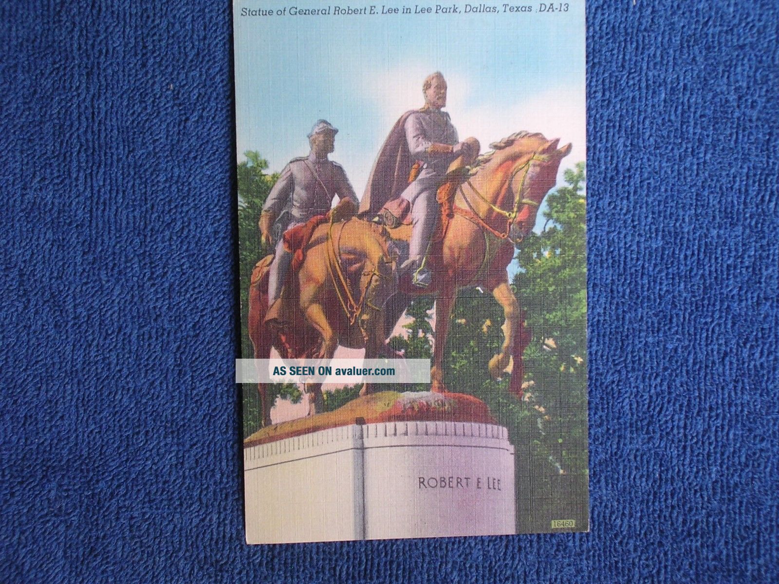 Dallas TX/Statue Of Confederate General Robert E Lee & Aide On Horses ...