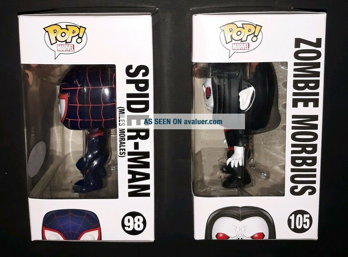 Funko Pop Marvel Collector Corps Exclusives Spider - Man (Black & Red ...