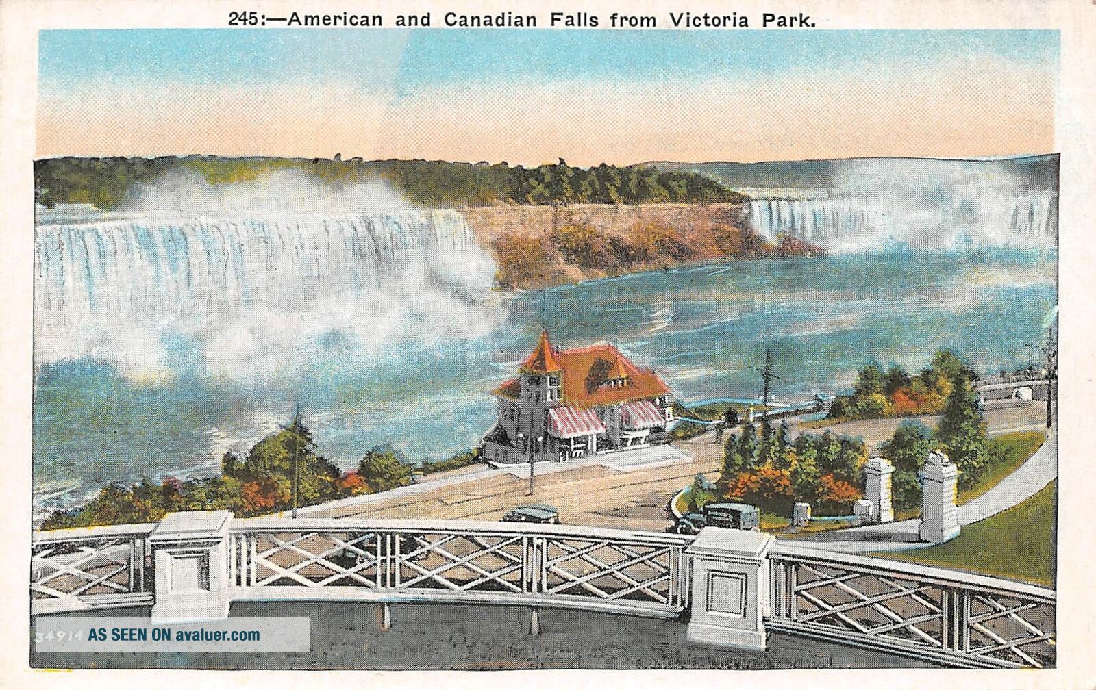 C20 - 4787, AMERICAN AND CANADIAN FALLS, FROM VICTORIA PARK. | #3311695