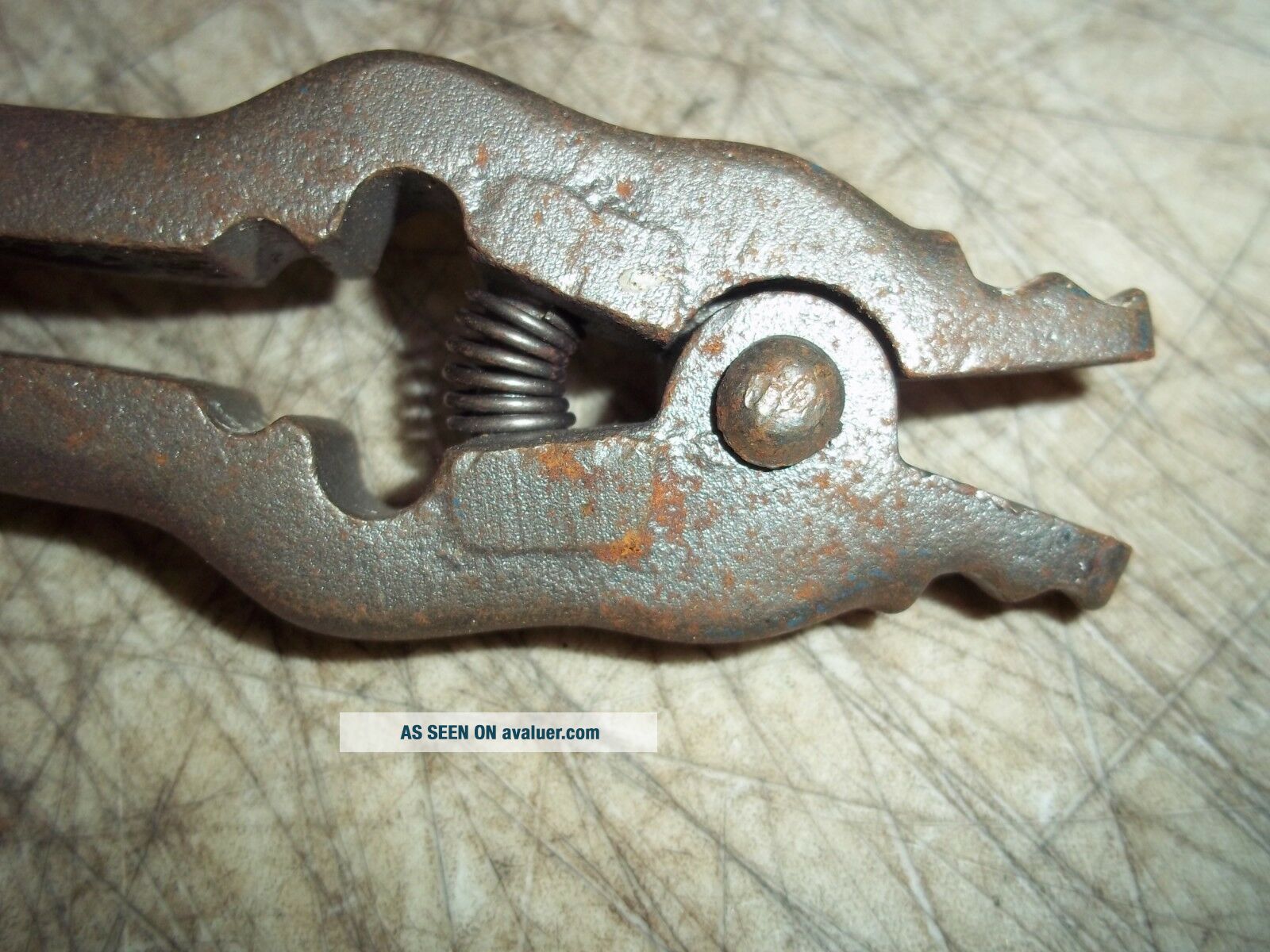 VINTAGE 7 " LONG ALL STEEL 162 MALL IRON CHAIN PLIERS PLIER | #3440656