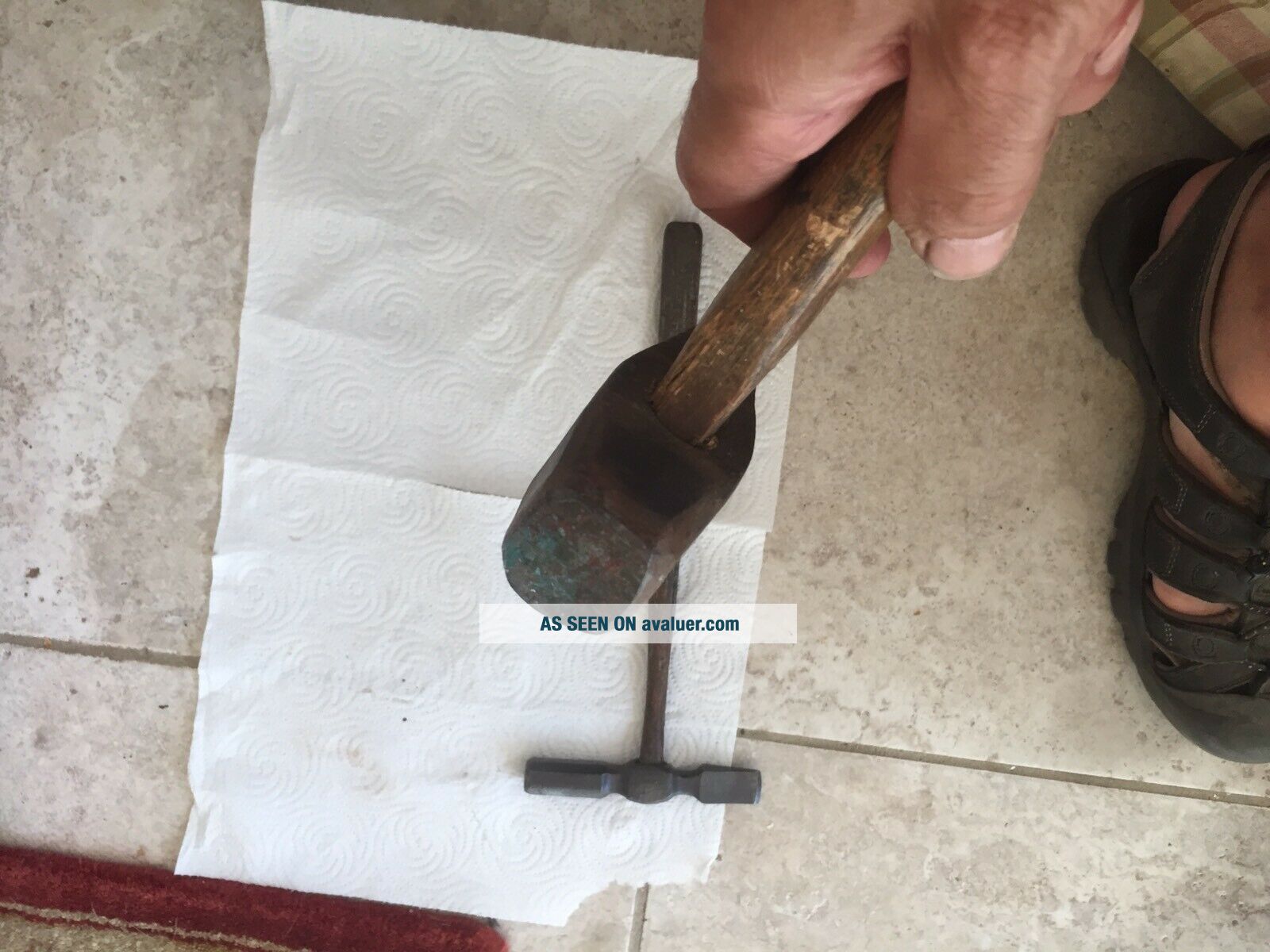 Vintage Blacksmith Cold Cutter Hammer And One More | #3483263